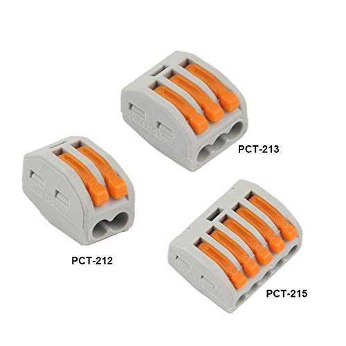 Davitu 100Pcs 2 Pin 3 Pin 5 Pin 8 Pin Universal compact wire wiring ...