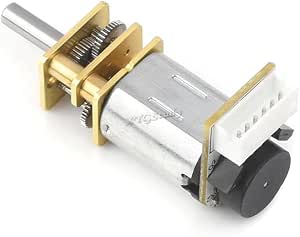 Amazon.com: N20 DC Gear Motor, Magnetic Hall Encoder, All-Metal Gearbox ...