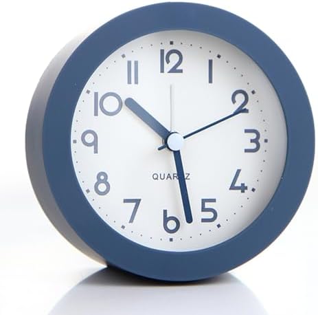 Amazon.com: Alarm Clock with Backlight, 4.5 Inches Cute Analog Round ...