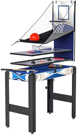 Foosball Table, 5-in-1 Football Soccer Ball Air Hockey Tennis ...