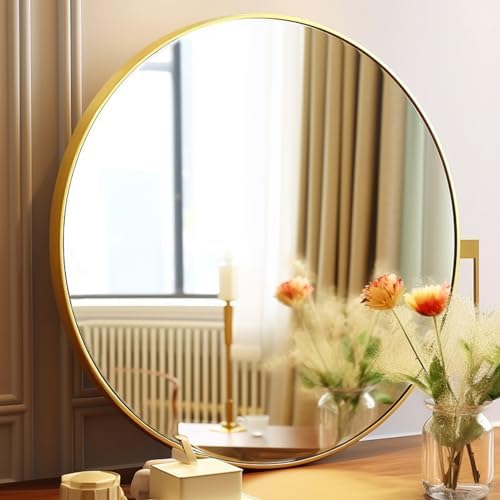 Amazon.com: famlycokli Large Round Mirror for Living Room 39"x 20 ...