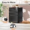 Amazon.com: 3 Drawer File Cabinet - Locking Filing Cabinet, Rolling ...