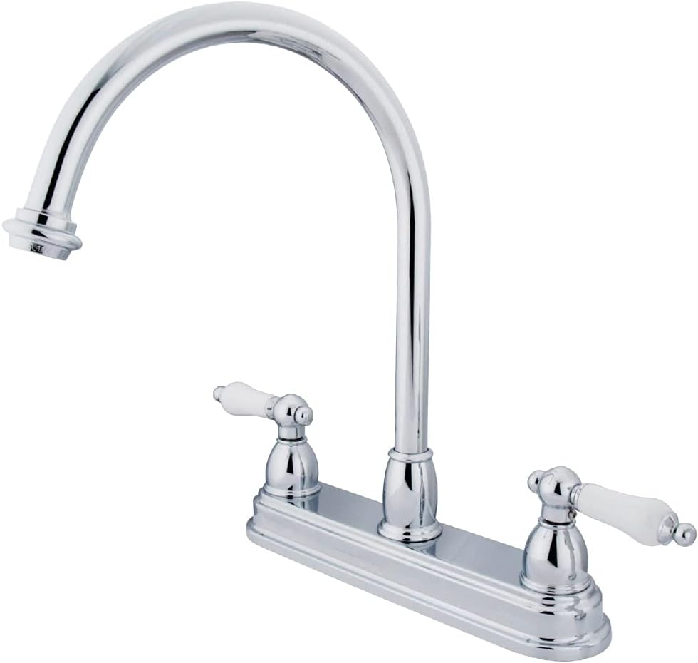Kingston Brass KB3741PL Restoration 8-inch Centerset Kitchen Faucet ...