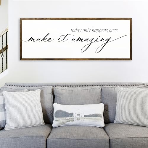 Amazon.com: Today only happens once. Make it amazing sign : Home & Kitchen