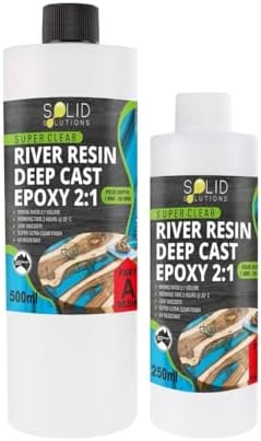 Solid Solutions Deep Cast Epoxy Resin 2:1 Kit - Water Clear, UV ...