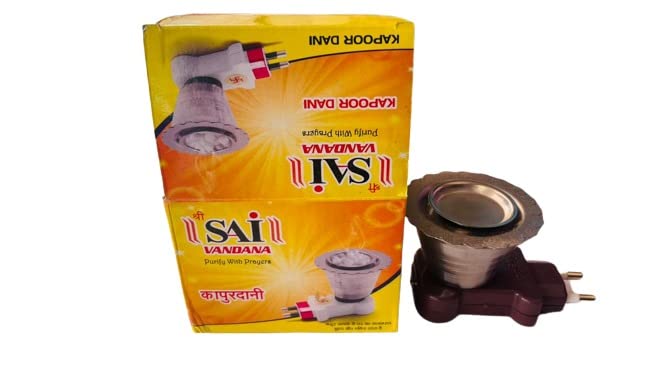 Stainless Steel Metal Electric Kapoor Dani Stand, Incense Holder ...