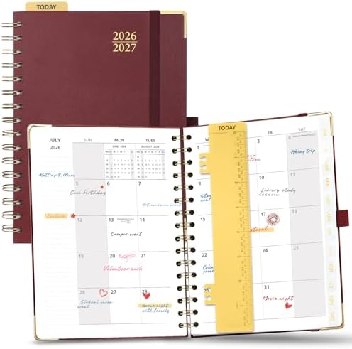 Amazon.com : POPRUN 2026-2027 Monthly Planner, 18 Month Calendar (July ...