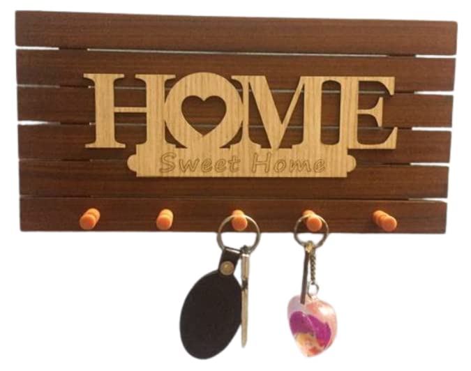 Lakshan Shopping Home Sweet Home Wooden Key Holder for Home Wall ...