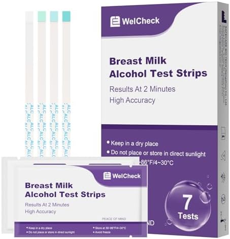 Amazon.com: WelCheck Breast Milk Alcohol Test Strips for Breastfeeding ...