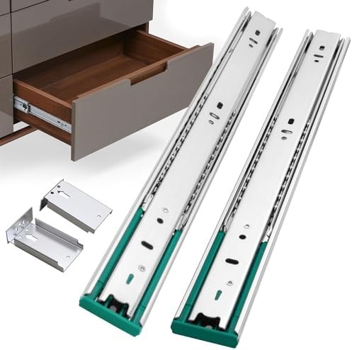 homdiy 10 Pair Soft Close Drawer Slides 20 Inch Cabinet Drawer Slides ...