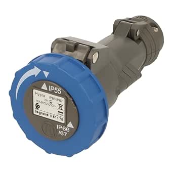 Legrand 051176 Plastic Mobile Socket Hypra IP66/67-55, 16A, 200V to ...