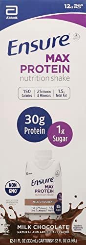 Amazon.com: Ensure, Max Protein Ready to Drink Shake Chocolate, 132 Fl ...