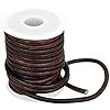 Amazon.com: GENIQUE Real/Genuine Round Leather String Cord for Necklace ...