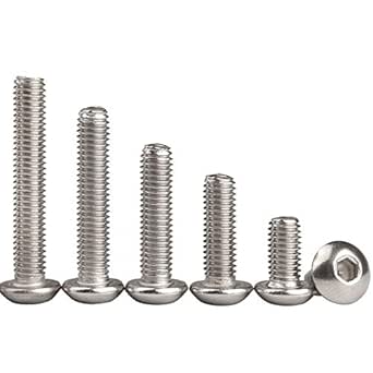 ZEVONDA M3 Hex Socket Button Head Cap Screws Large Bolts Steel 4-50mm ...