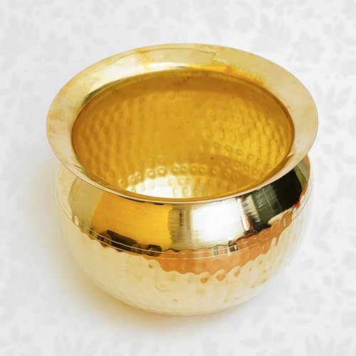 Buy Ekhasa 100% Pure Brass Heavy Weight Biryani Handi for Cooking ...