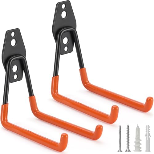 LUPYJI 18 Pack Garage Hooks Heavy Duty, Wall Mount Steel Utility Hooks ...