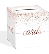 Amazon.com: JCTHKUKU Pink Graduation Congrats Card Box, 2025 Rose Gold ...
