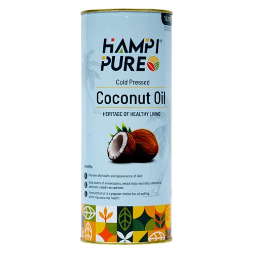 Hampi Pure Pure Cold Pressed Coconut Oil - From Dry Coconut, 100% ...