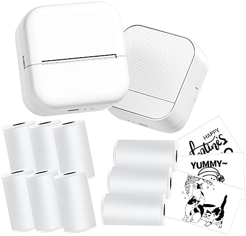 Amazon.com : memolife White M02L Sticker Maker Machine with 9 Rolls ...