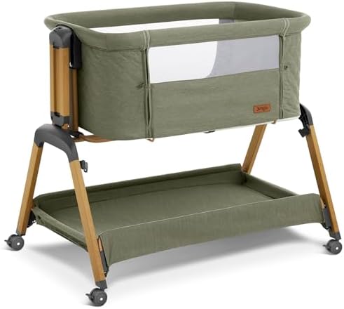 Amazon.com: Jimglo 3 in 1 Baby Bassinet, Bedside Bassinet for Baby ...