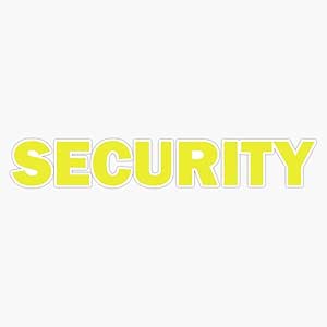 Amazon.com - Security Bumper Sticker Vinyl Decal 5"
