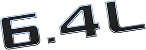 Amazon.com: 3D Emblem 6.4L for Cars, Trucks 6.4L Badge Chrome with ...