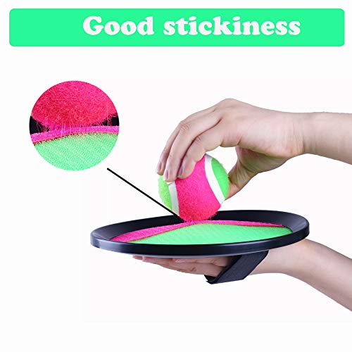 Paddle Toss and Catch Ball Set, Toss and Catch Sports Game Set 4 ...