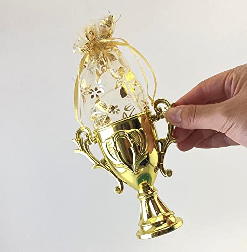 JC HUMMINGBIRD 24PC JCHB Fillable Gold Trophy Cup Award with - Want It All