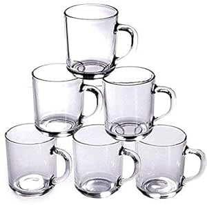 Buy Yera Glassware Cosmos Glass Tea, Cofee, Milk Cup Set of 6 pieces ...