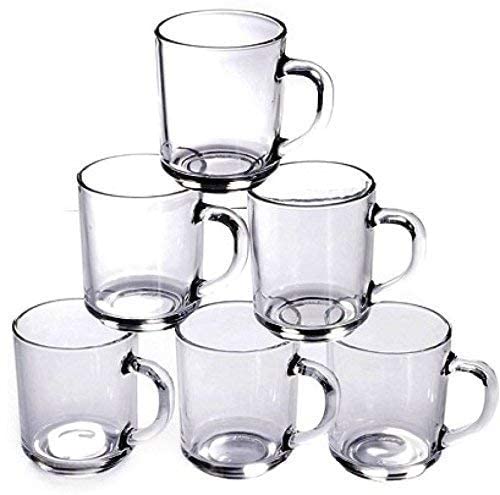 Buy Yera Glassware Cosmos Glass Tea, Cofee, Milk Cup Set of 6 pieces ...