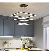 Mikeru 150CM Modern Kitchen Pendant Light, Linear Dining Pendant Light ...