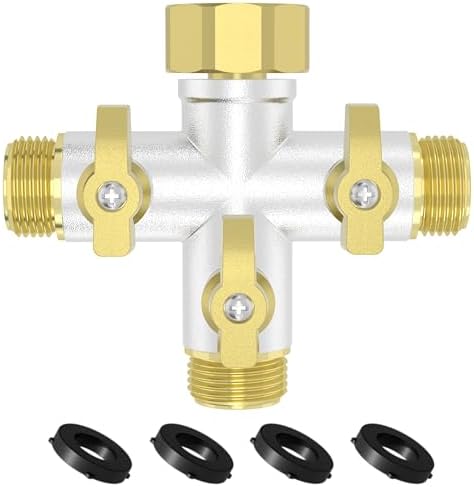 Amazon.com: HOSEFACT Garden Hose Splitter, 3 Way Heavy Duty Metal ...