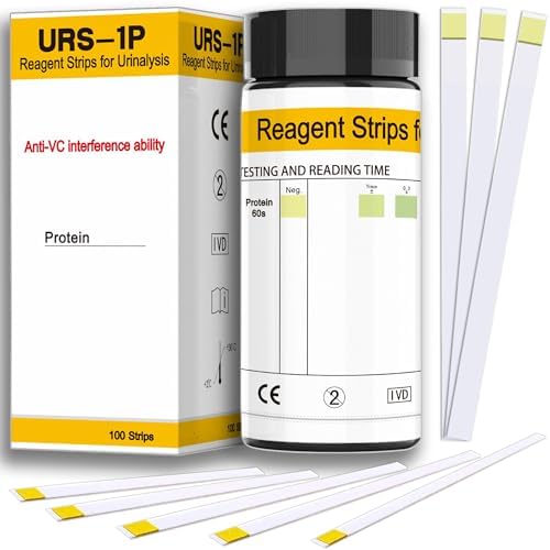 Amazon.com: 100ct Protein Urine Test Strips Kit - Easy to Use for Quick ...