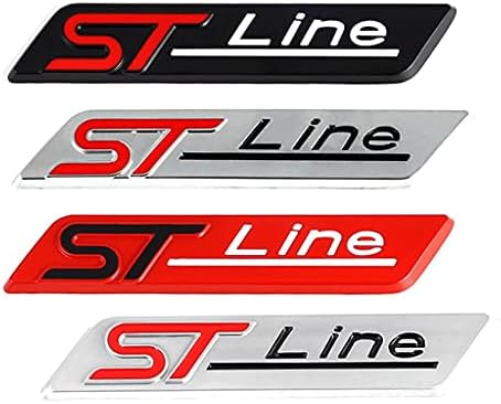 3D Car Sticker ST LINE Logo Emblem Sport Badge Auto Decal Compatible ...