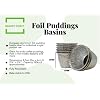 50 Bakery Direct Round Disposable Foil Christmas Pudding Dishes/Basins ...