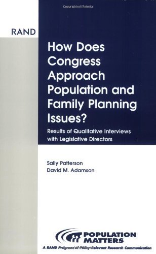 How Does Congress Approach Family Planning Issues?: Results of ...