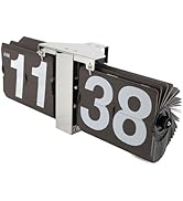 Amazon.com: Flip Desk Clock, Retro Vintage Flip Desk Table Clock ...