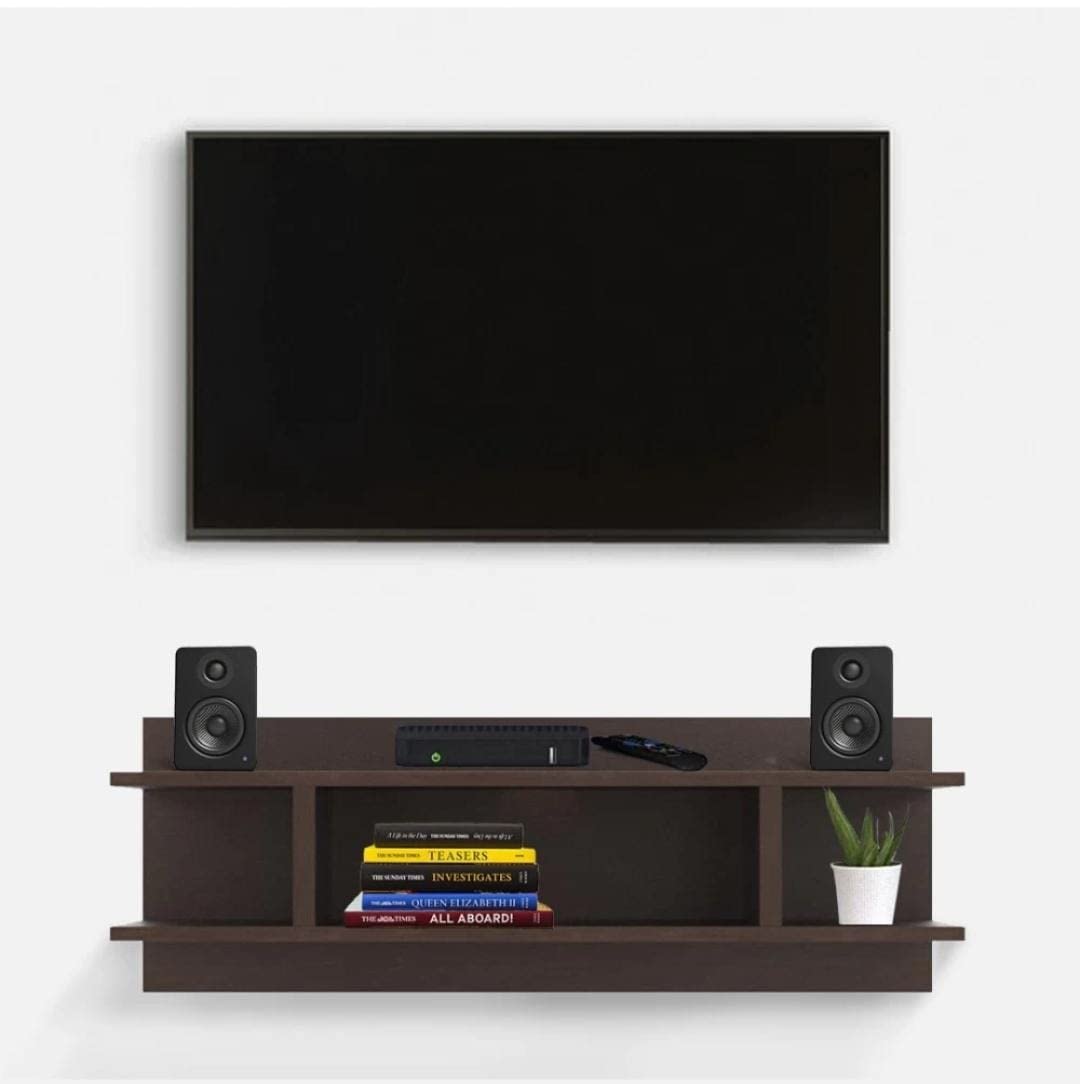 ZIYKO Small TV Entertainment Wooden Unit for Set Top Box Stand & WiFi ...