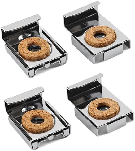 Aretro Chrome Frameless Metal Spring Loaded Clips Mirror Glass Wall ...