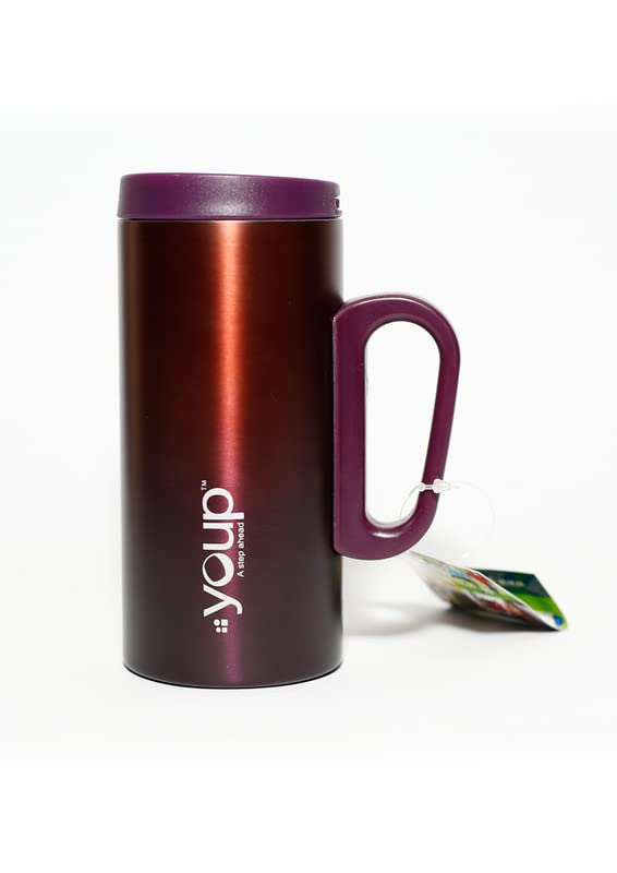 Buy Youp Thermosteel Metalic Wine Color Coffee Mug YP251-250 ml Online ...