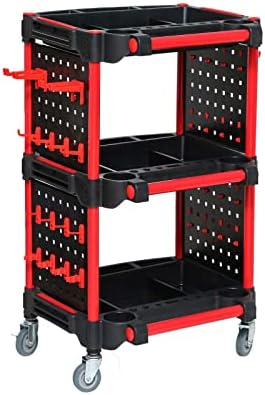 Amazon.com: 3 Tier Rolling Detailing Tool Cart,440lb Heavy Duty Car ...