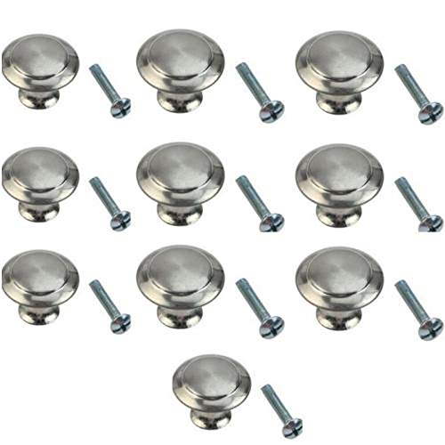 Generic 10Pc Round Stainless Steel Cabinet Knobs Easy Use Drawer Knobs ...