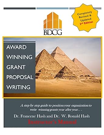 Instructor's Award Winning Proposal Grant Writing Manual: Hash ...