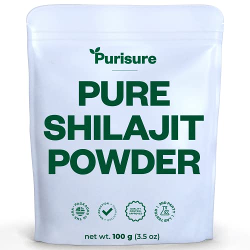 Purisure Shilajit Supplement Powder, 100g, Shilajit Pure Himalayan ...