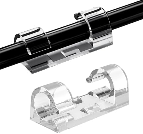 NUDFSY Cable Clips, 60 Pcs Cable Clips Self Adhesive Help Cable Tidy ...