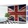 Union Jack Graffiti Brick Wallpaper Wall Mural Wall Art Great Britian ...