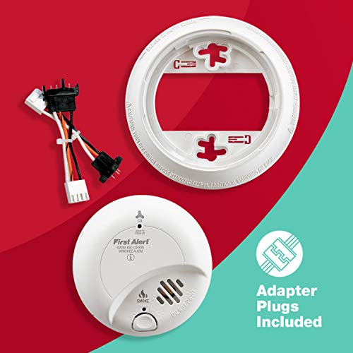 FIRST ALERT SC9120B Corded Electric Combination Alarm with Adapter ...