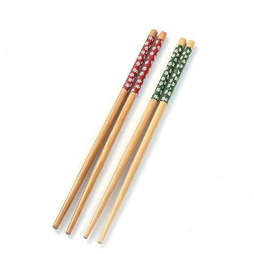 Buy HOME REPUBLIC- 2 Pairs Wooden Chopstick Round Unique Design High ...
