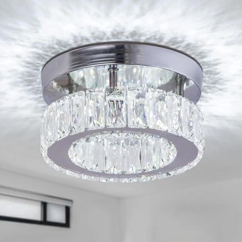 Finktonglan Mini Crystal Chandelier, Modern Small Chandeliers Ceiling ...