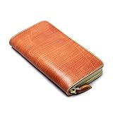 ・ブランド:OLD POINT・製造元:OLD POINT・製造元/メーカー部品番号:oldpoint-rfw2-kakishibu01・■品名：シンプルラウンドジップウォレット・■素材： 外装：ベルギーサドルに柿渋染め　/牛革 　内装：タ...